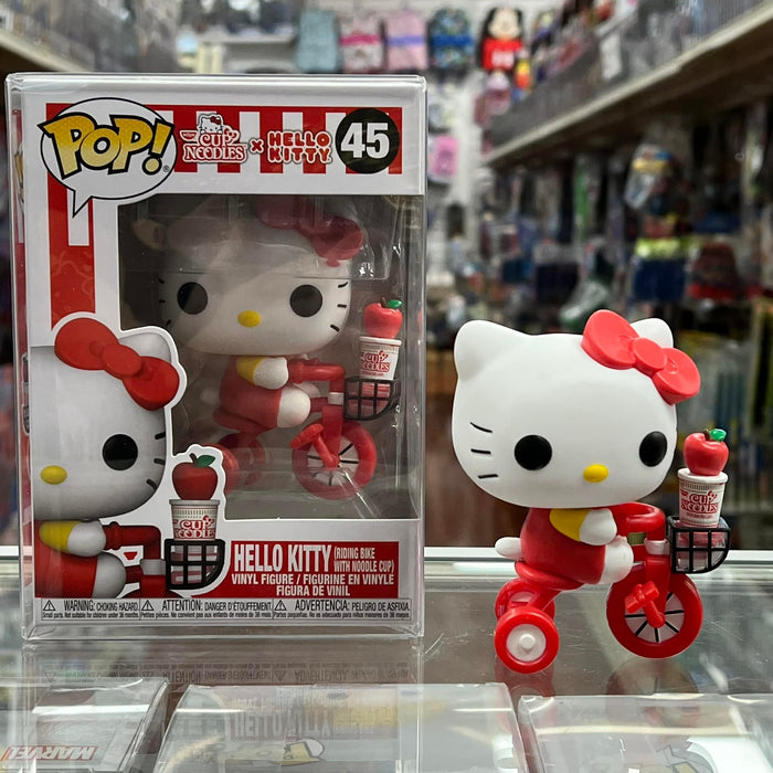 Funko Pop! Sanrio: CUP NOODLES X HELLO KITTY (riding BIKE with noodle ...