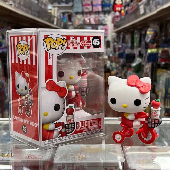Funko Pop! Sanrio: CUP NOODLES X HELLO KITTY (riding BIKE with noodle ...