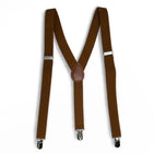 Brown Matching Set Suspender and Bow Tie — Beyond Collectibles